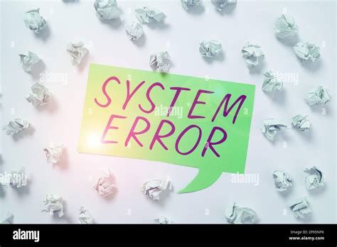 Conceptual Display System Error Internet Concept Technological Failure