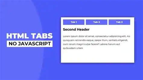 Pure Html Css Tabs Design