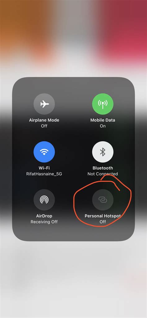 personal hotspot doesn t turn on ios