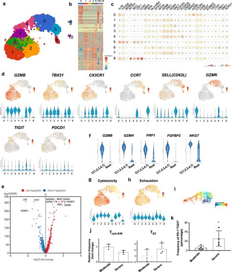 Single Cell Rna Sequencing Of M198206 Specific Cd8 T Cells A Umap