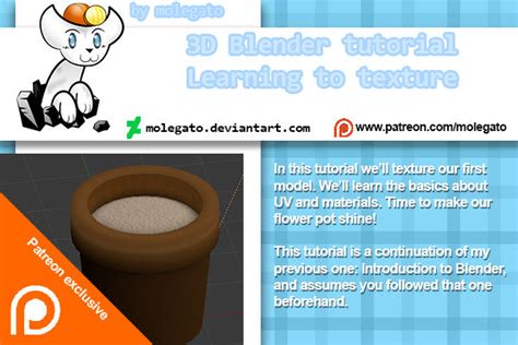 Patreon Exclusive Blender Texturing Tutorial By Molegato On Deviantart