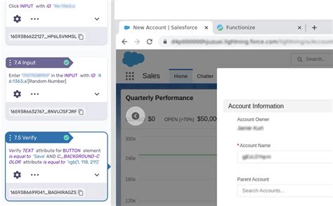 Salesforce Testing Functionize