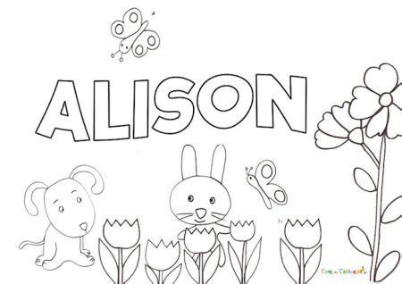 Alison Da Colorare Cose Per Crescere