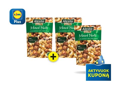 Riešutų mišinys parduotuvėje Lidl Mazuma lt
