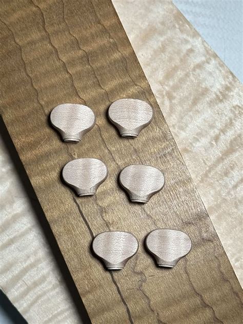 Curly Maple Tuner Buttons For Gotoh Tuners W Mini Buttons Reverb