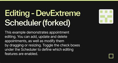 Editing Devextreme Scheduler Forked Codesandbox