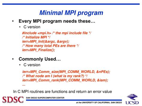 Ppt Introduction To Message Passing Interface Mpi Part I Powerpoint