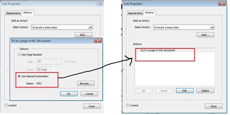 Java How To Display Link Action Selected Properties In Actions Tab In