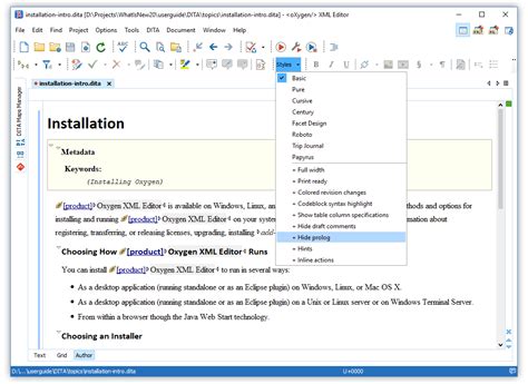 Whats New In Oxygen Xml Editor 201