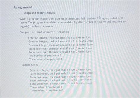 Solved Assignment I Loops And Sentinel Values Write A