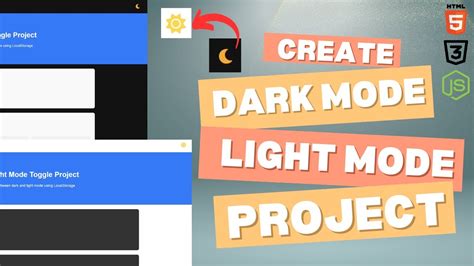 Create Responsive Dark Mode Toggle Using Html Css And Javascript Full