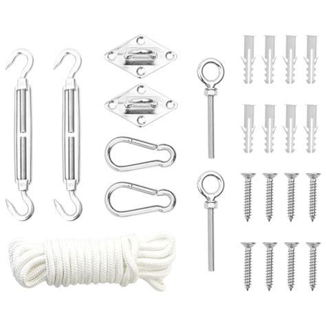 Vidaxl Shade Sail Hardware Kit Sunshade Sail Installation Kit Stainless
