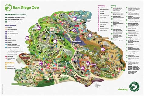 San Diego Zoo Map And Brochure 2025 2021