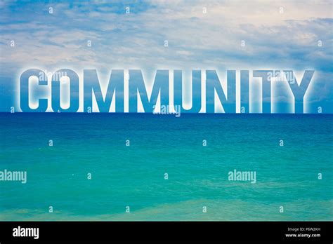 Word Writing Text Community Business Concept For Neighborhood Association State Affiliation