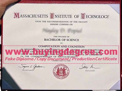 Order A Massachusetts Institute Of Technology MIT Fake Diploma
