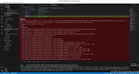 使用vscode插件开发robot Framework测试用例vscode Robotframework Csdn博客