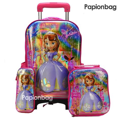 کیف مدرسه دخترانه چرخدار سوفیا 3 تیکه خارجی پرداخت درب منزل