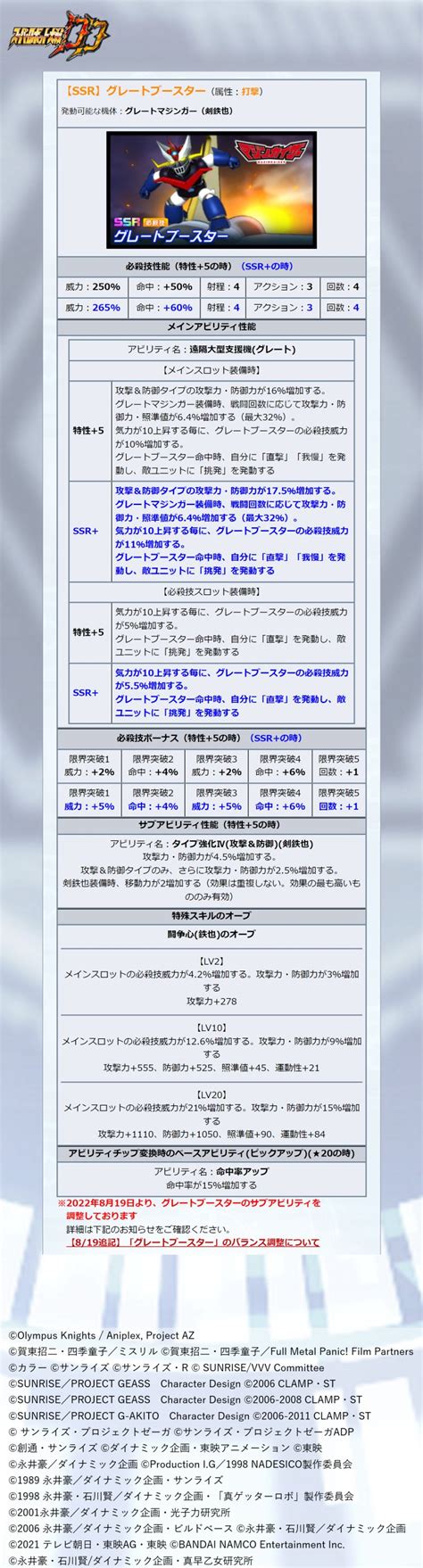 スーパーロボット大戦dd公式 On Twitter 【新規ガシャ開催！ 1 2 】 現在、『4ステップアップガシャ 2章part12 』を開催中です！ また、本ガシャのピックアップssr