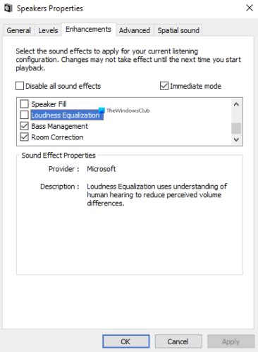 How To Disable Or Enable Loudness Equalization In Windows 11 10