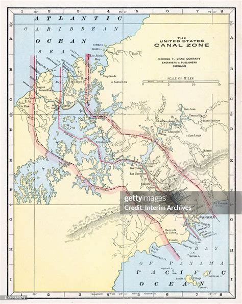 A Color Map Of The Panama Canal Zone A Ten Mile Long Territory News