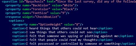 Example Of Xml Code From Initial Pilot Versions Download Scientific Diagram