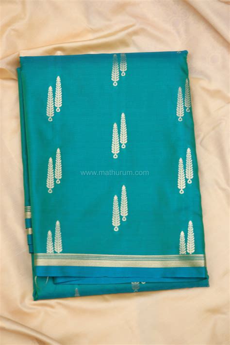 Vriksha Peacock Green Semi Soft Silk Saree Mathurum