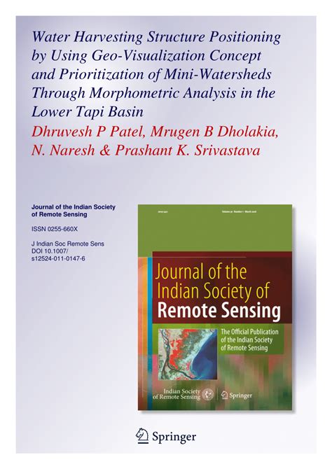 Pdf Water Harvesting Structure Positioning By Using Geo Visualization Concept And