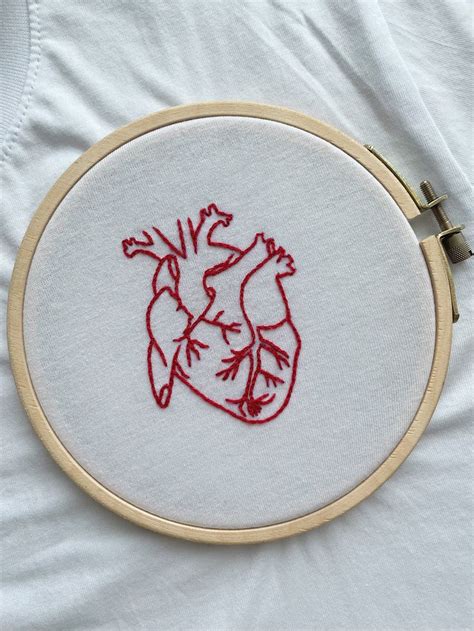 Сердце Вышивка Ручная вышивка Валентинки