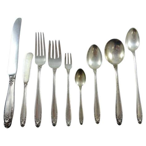 Prelude By International Sterling Silver Flatware Set For 8 Service 80
