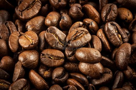 烘焙咖啡豆高清摄影大图 千库网