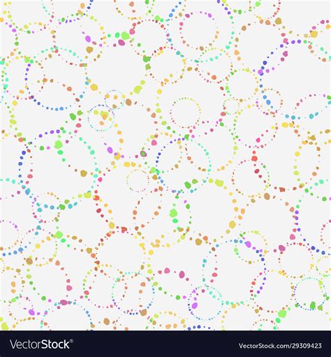 Seamless Pattern Concentric Circles On A Light Vector Image