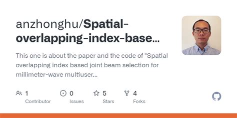 Github Anzhonghuspatial Overlapping Index Based Joint Beam Selection For Millimeter Wave