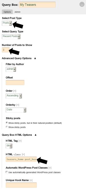 How To Create Teasers With A Query Box Thesis 20