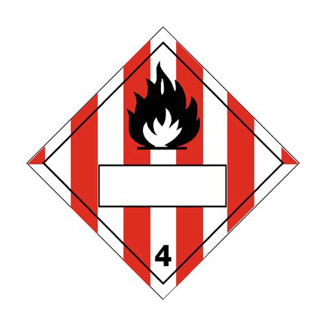 Flammable Solids 4 Text Box Sticker Safety Uk Flammable Solids 4 Text Box Sticker Safety Uk