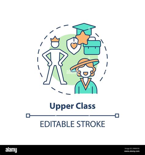 Upper Class Multi Color Concept Icon Stock Vector Image And Art Alamy