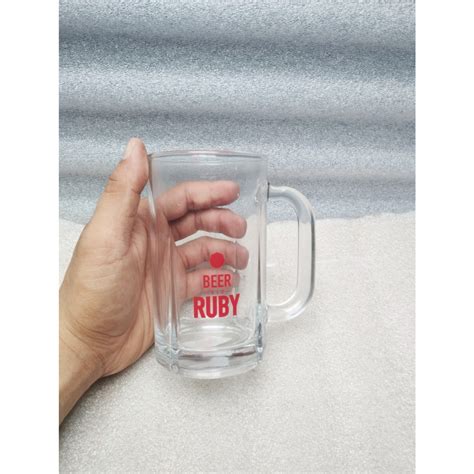 Ly Thủy Tinh Uống Bia Lớn 365ml Kmãi Bia Ruby Shopee Việt Nam