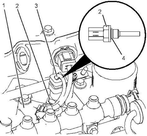 C4 4 Engines For Caterpillar Built Machines Inlet Air Temperature Sensor Remove And Install