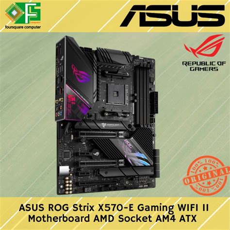 Jual Motherboard Asus Rog Strix X E Gaming Wifi Ii Mb Amd Ryzen Series Socket Am Atx