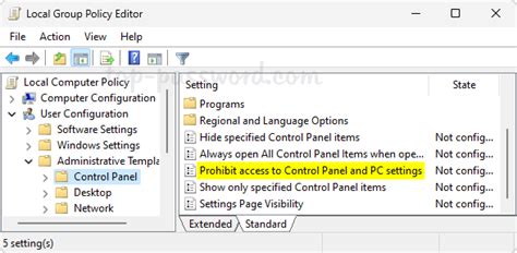 2 Ways To Disable The Settings App In Windows 11 Password Recovery