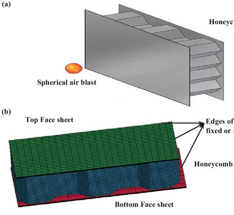 A Schematic Of Blast Against Honeycomb Core B Boundary Conditions Download Scientific
