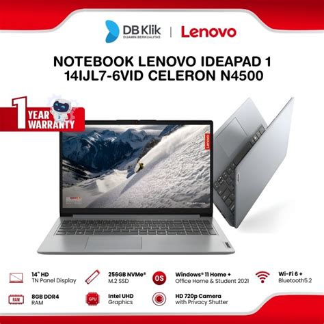 Notebook Lenovo Ideapad Ijl Vid Celeron N Gb Gb Windows Home Office Home