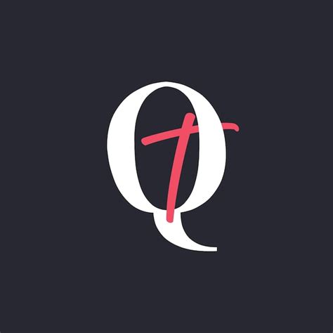 Premium Vector Letter Qt Logo Perfectly Blended Initials Qt Letter Logo Design