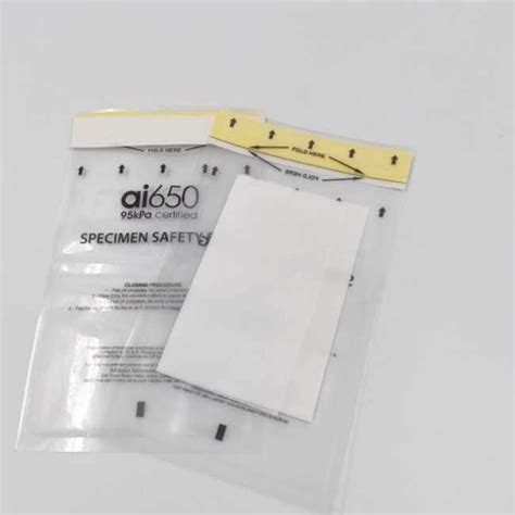 4 Slot 95kpa Specimen Bags For Transport Packaging