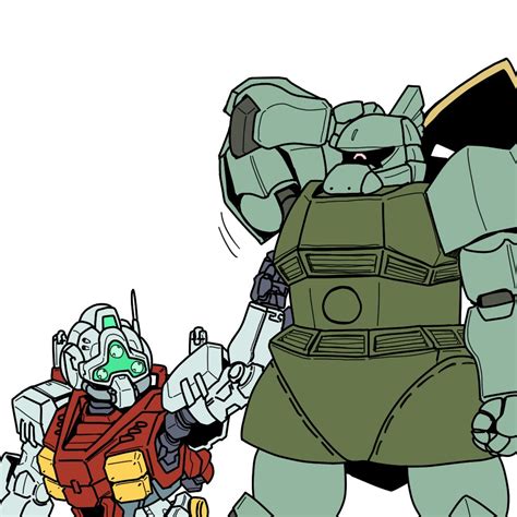 Kotojima Motoki Gelgoog Gundam Gundam Gquuuuuux Mobile Suit Gundam Arm Behind Head Arm Up