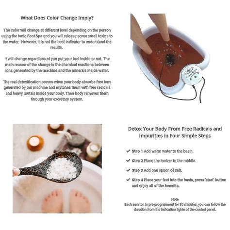 Ionic Foot Spa Detoxify And Cleanse At Home Ionic Detox Foot Spa