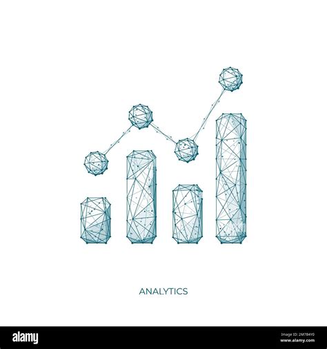 Isolated Vector Analytics Chart On White Background Stock Vector Image