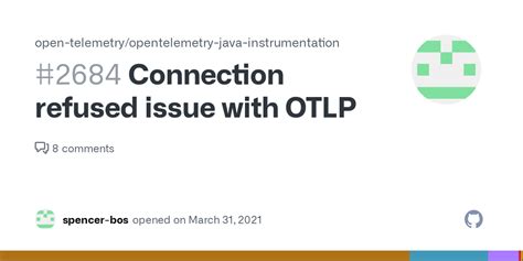 Connection Refused Issue With Otlp · Issue 2684 · Open Telemetryopentelemetry Java