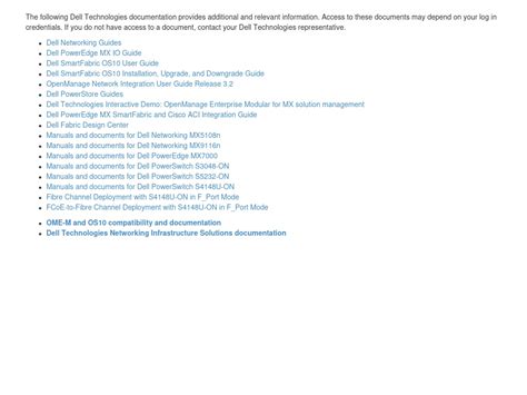 Dell Technologies Documentation Dell Poweredge Mx Networking Deployment Guide Dell