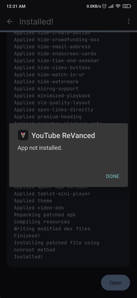 Cant Install The Recommended Version Of Revanced · Issue 667 · Revancedrevanced Manager · Github