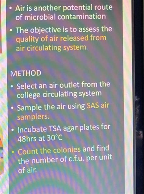 Solved Write A Lab Report On Enviromental Monitoring Surface